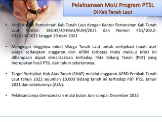 bahan sosialisasi Ptsl 22............... | PPT