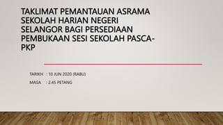 BAHAN TAKLIMAT.pptx untuk rujukan dan tindakan | PPT