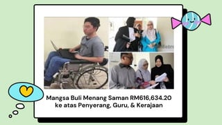 BAHAN TAKLIMAT BULI 'SAY NO TO BULLY'... | PDF