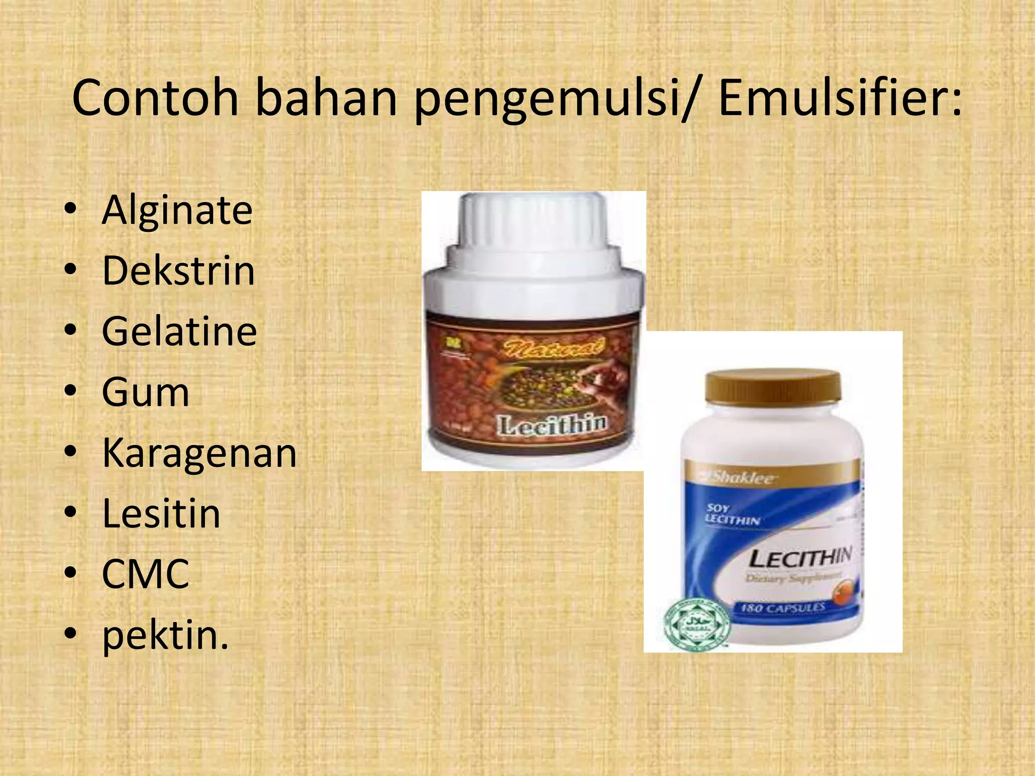 Bahan tambahan pangan pembentuk tekstur | PPTX