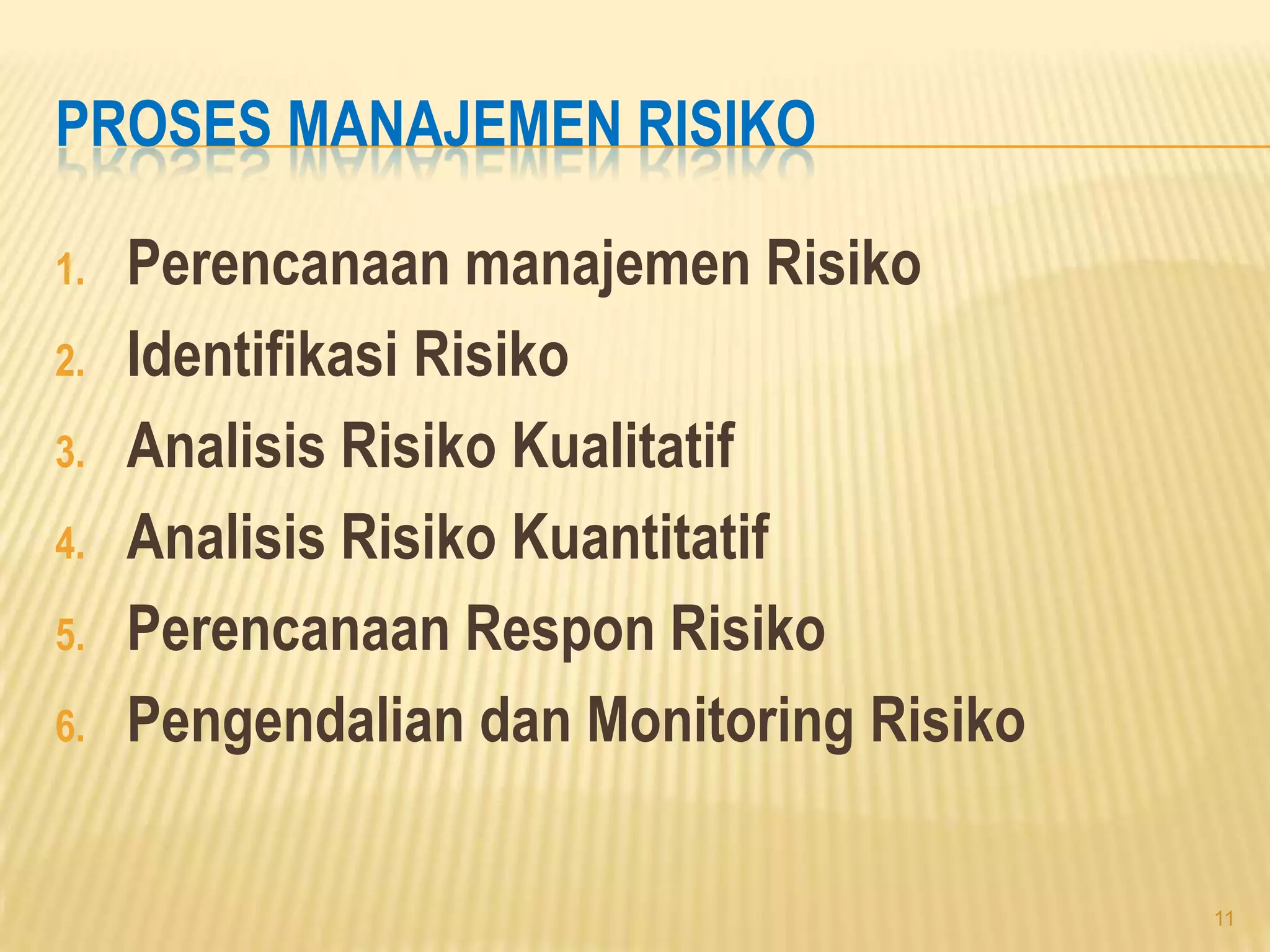 Manajemen Risiko | PPTX