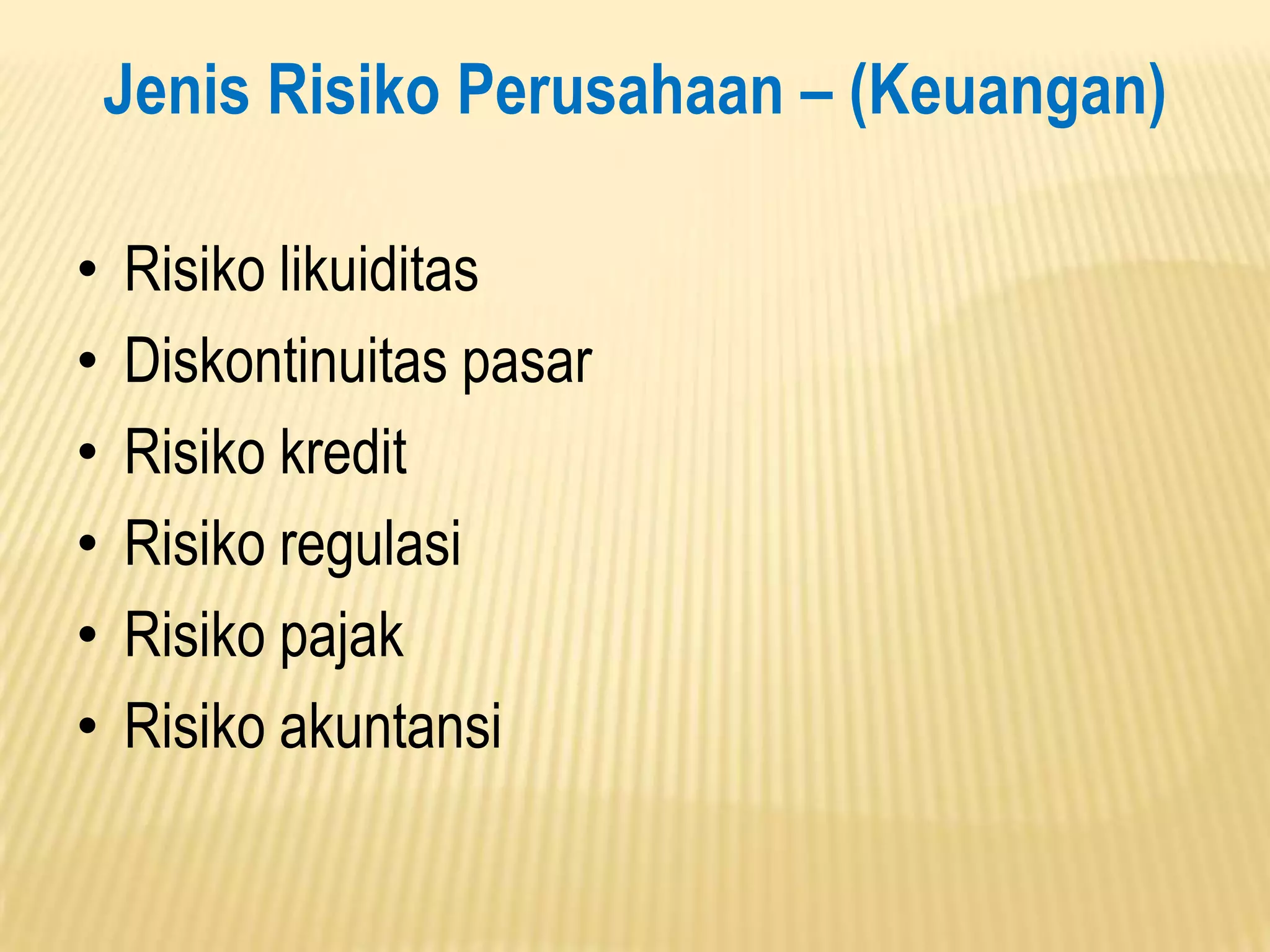 Manajemen Risiko | PPTX