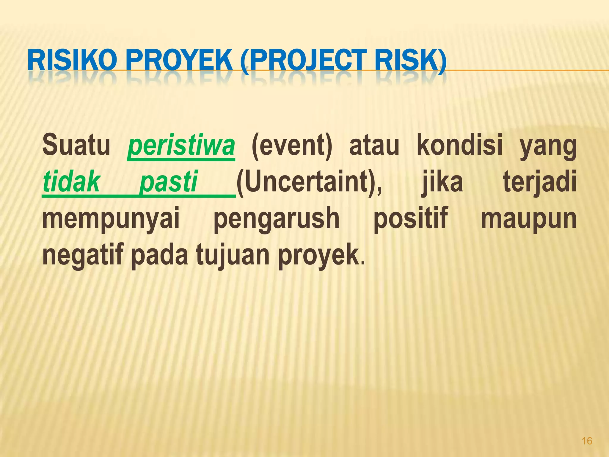 Manajemen Risiko | PPTX