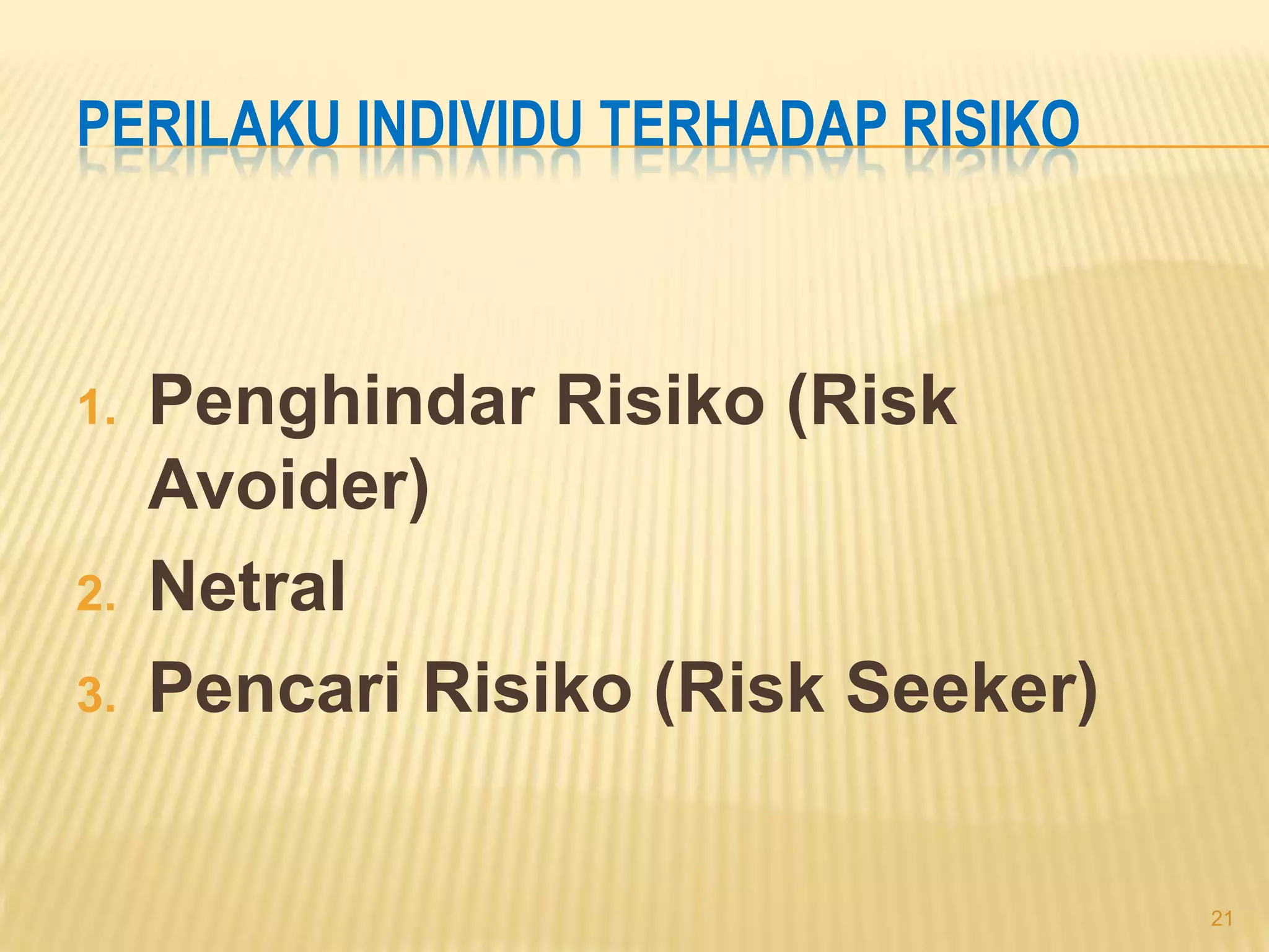 Manajemen Risiko | PPTX