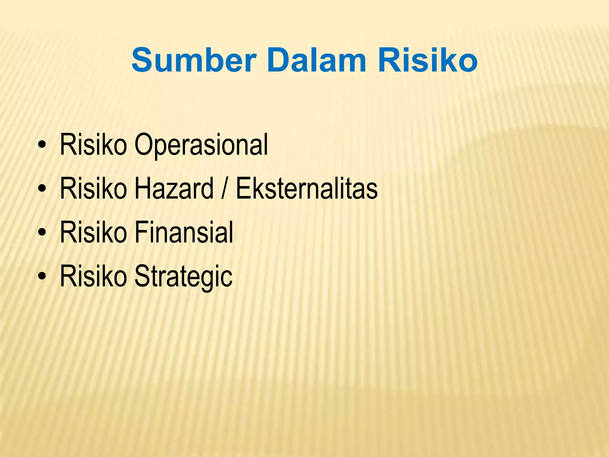 Manajemen Risiko | PPTX