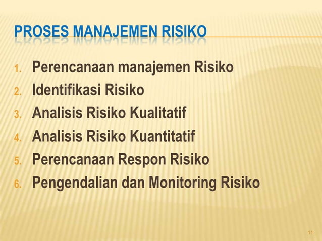 Manajemen Risiko | PPTX
