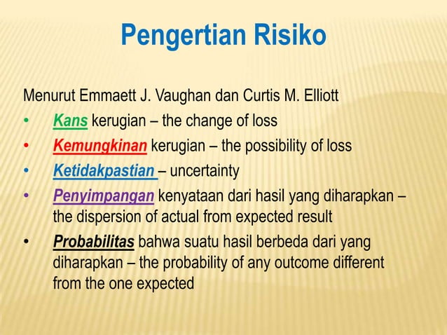 Manajemen Risiko | PPTX
