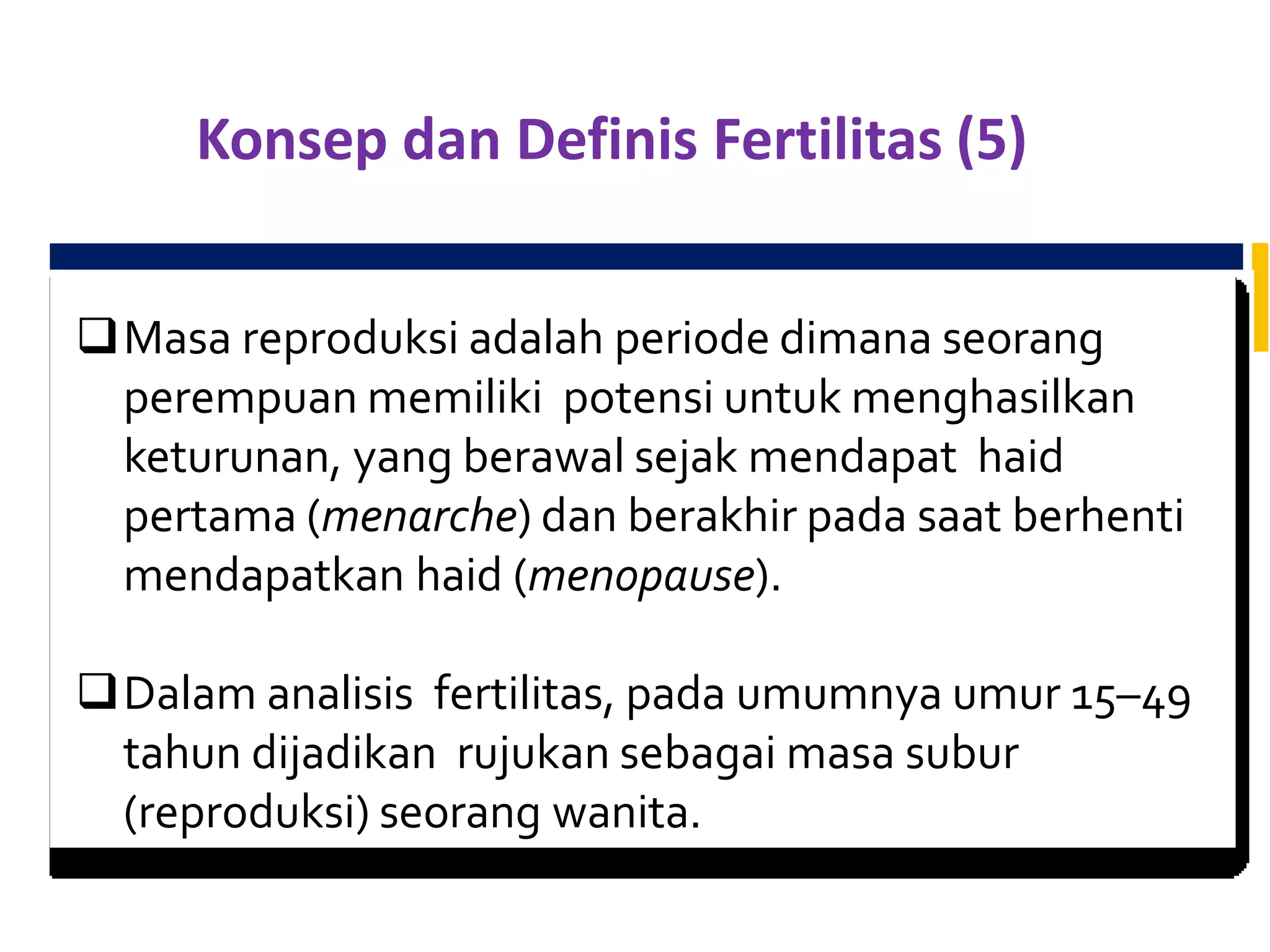 Bahan tayang modul 2 fertilitas | PDF