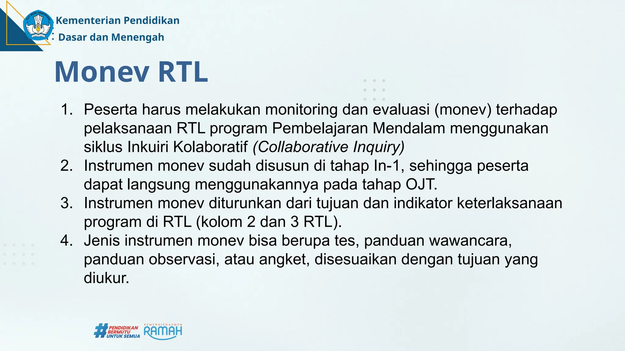 Bahan Tayang OJT Pembelajaran Mendalam KS | PPTX