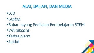 Bahan Tayang Penilaian STEM (Science, Technology, Engineering dan ...