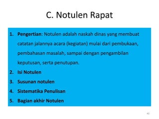 Bahan tayang penulisan dan penyuntingan naskah kehumasan | PPTX