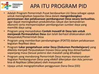Bahan tayang pid ta 2019, rakor tpid | PPTX