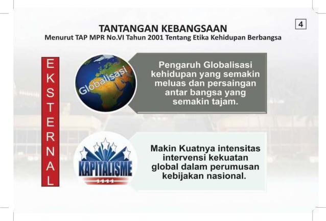 Bahan tayang 3 Pilar MPR RI pada Sosialisasi 4 Pilar | PDF