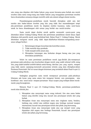 (Bahan) tentang merek | DOCX