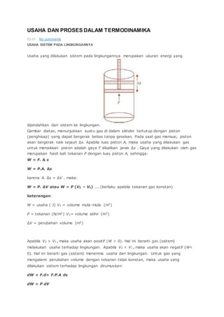 Bahan termodinamika | DOCX