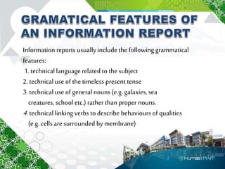 Information Report Text | PPTX