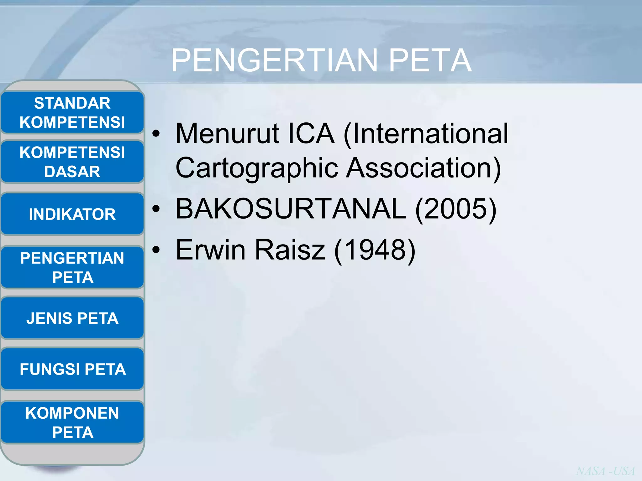 pengertian peta dan komponen peta | PPTX