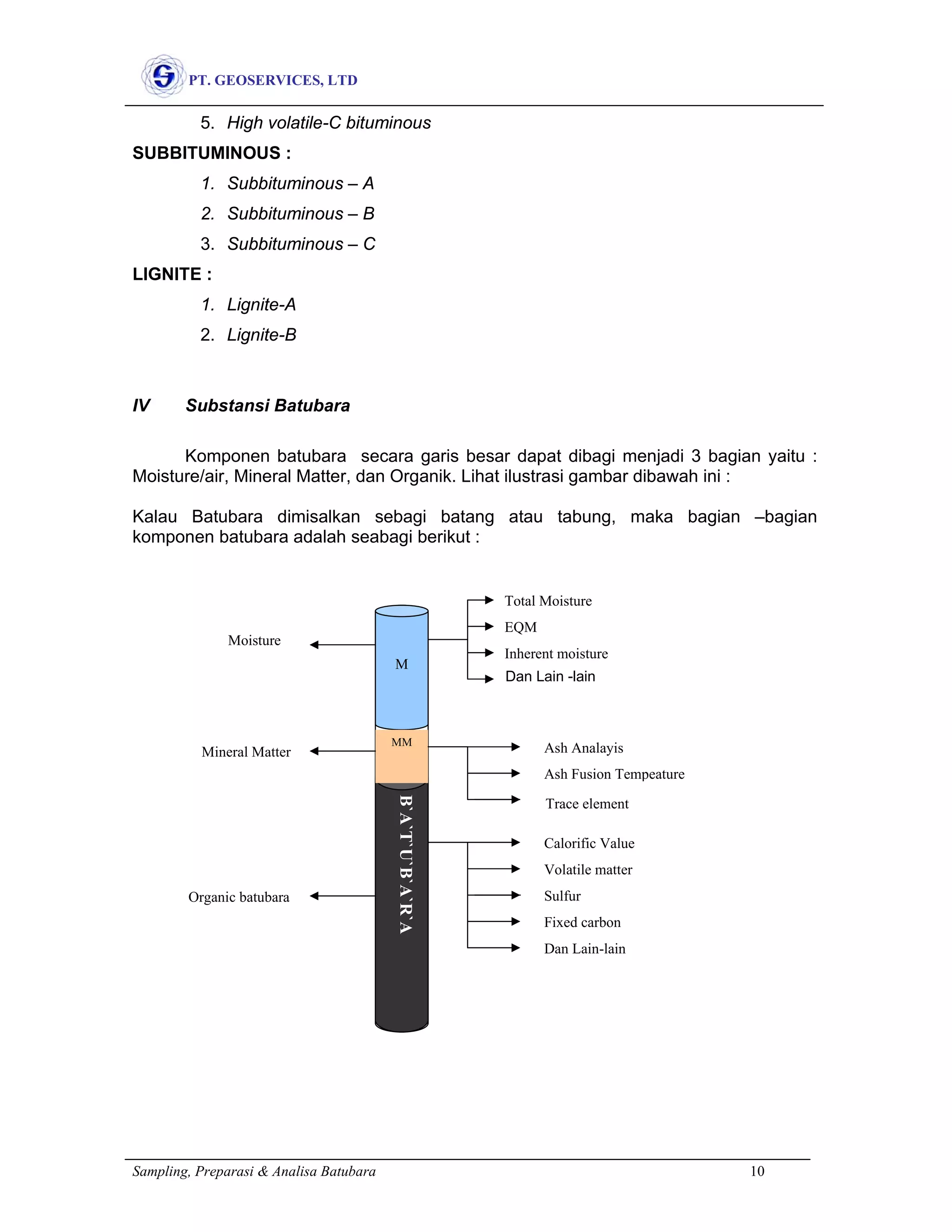 Bahan Training Sampling, Preparasi, dan Analisa Batubara.pdf