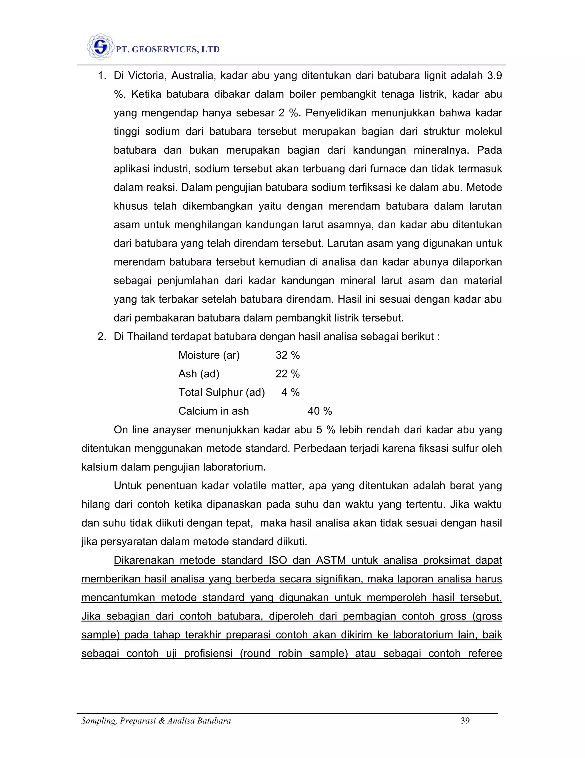 Bahan Training Sampling, Preparasi, dan Analisa Batubara.pdf