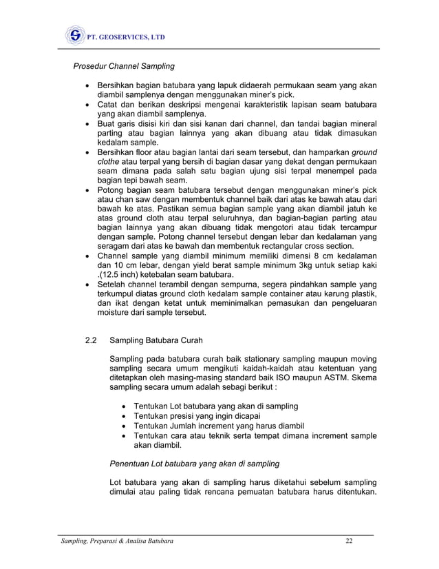 Bahan Training Sampling, Preparasi, dan Analisa Batubara.pdf