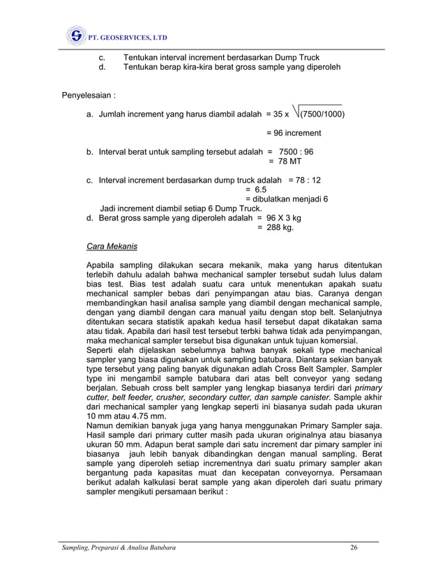 Bahan Training Sampling, Preparasi, dan Analisa Batubara.pdf