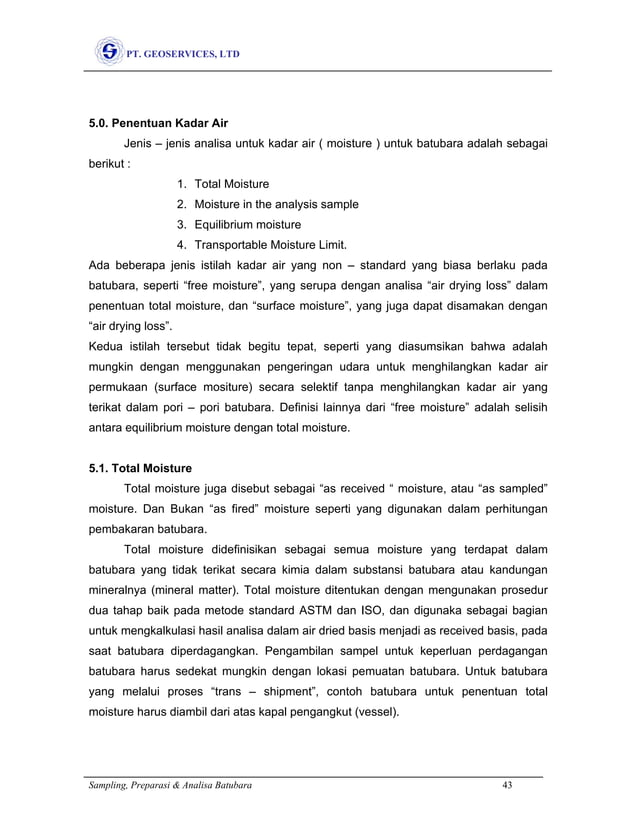 Bahan Training Sampling, Preparasi, dan Analisa Batubara.pdf