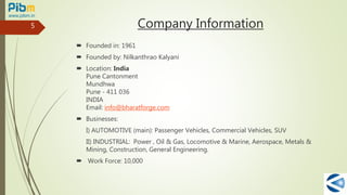 Bharat forge LTD new | PPTX