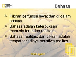 Bahasa dan berpikir (6) | PPT