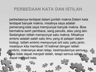 Memahami jenis-jenis kata dan Istilah dalam Bahasa Indonesia.ppt
