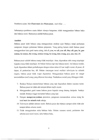 Bahasa Rojak Dan Karisma Penutur Prof Emeritus Dr Abdullah Has 001 | PDF