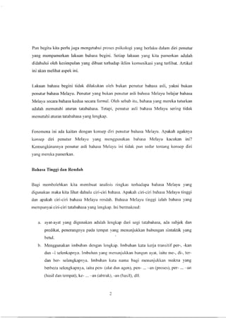 Bahasa Rojak Dan Karisma Penutur Prof Emeritus Dr Abdullah Has 002 | PDF