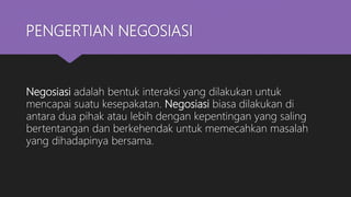 Bahasa teks negosiasi | PPTX