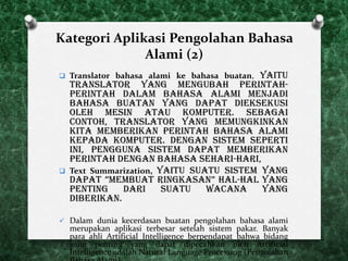 Bahasa alami di dunia komputer imk | PPT