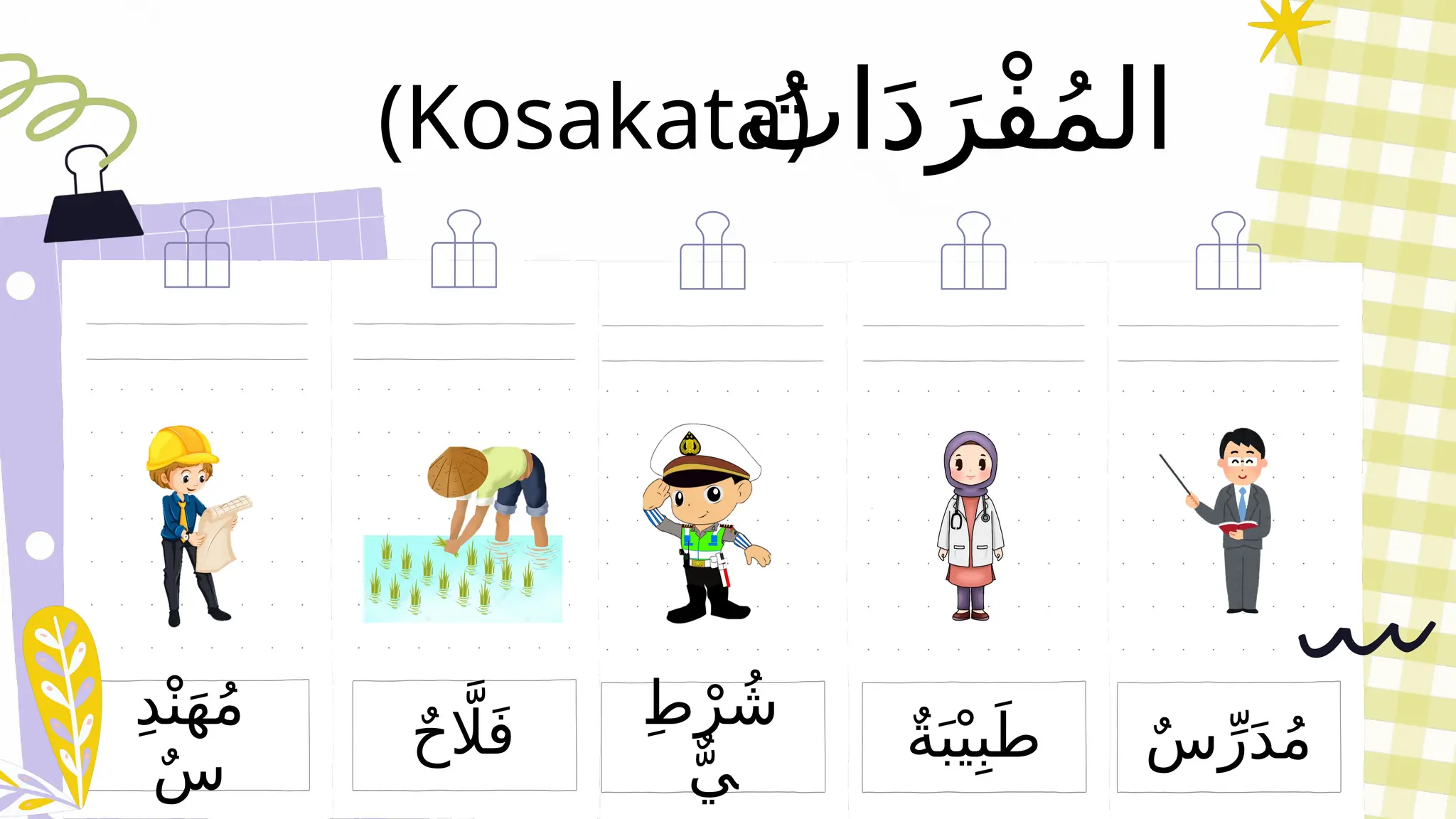 Presentasi Pembelajaran Bahasa Arab tentang Profesi | PPTX