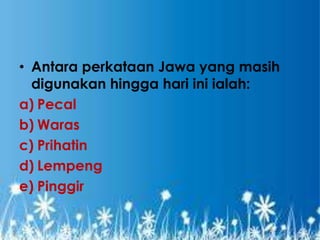 Bahasa Melayu Penggal 1: Bahasa Asing dalam bahasa melayu (Bahasa arab ...