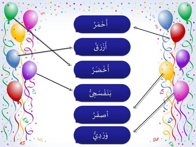 Bahasa arab kelas 7 mengenal warna | PPT