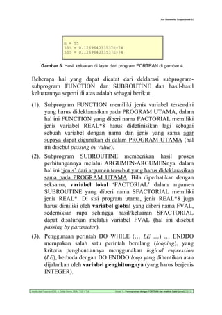 Bahasa fortran | PDF