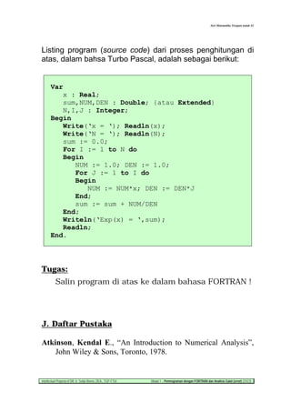 Bahasa fortran | PDF