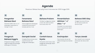 Bahasa Gaul yang pernah di gunakan pada tahun 2000-2005.pptx