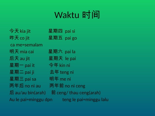 Memahami Bahasa Hokkien oleh Julina, B.A.,M.TCSOL | PPTX