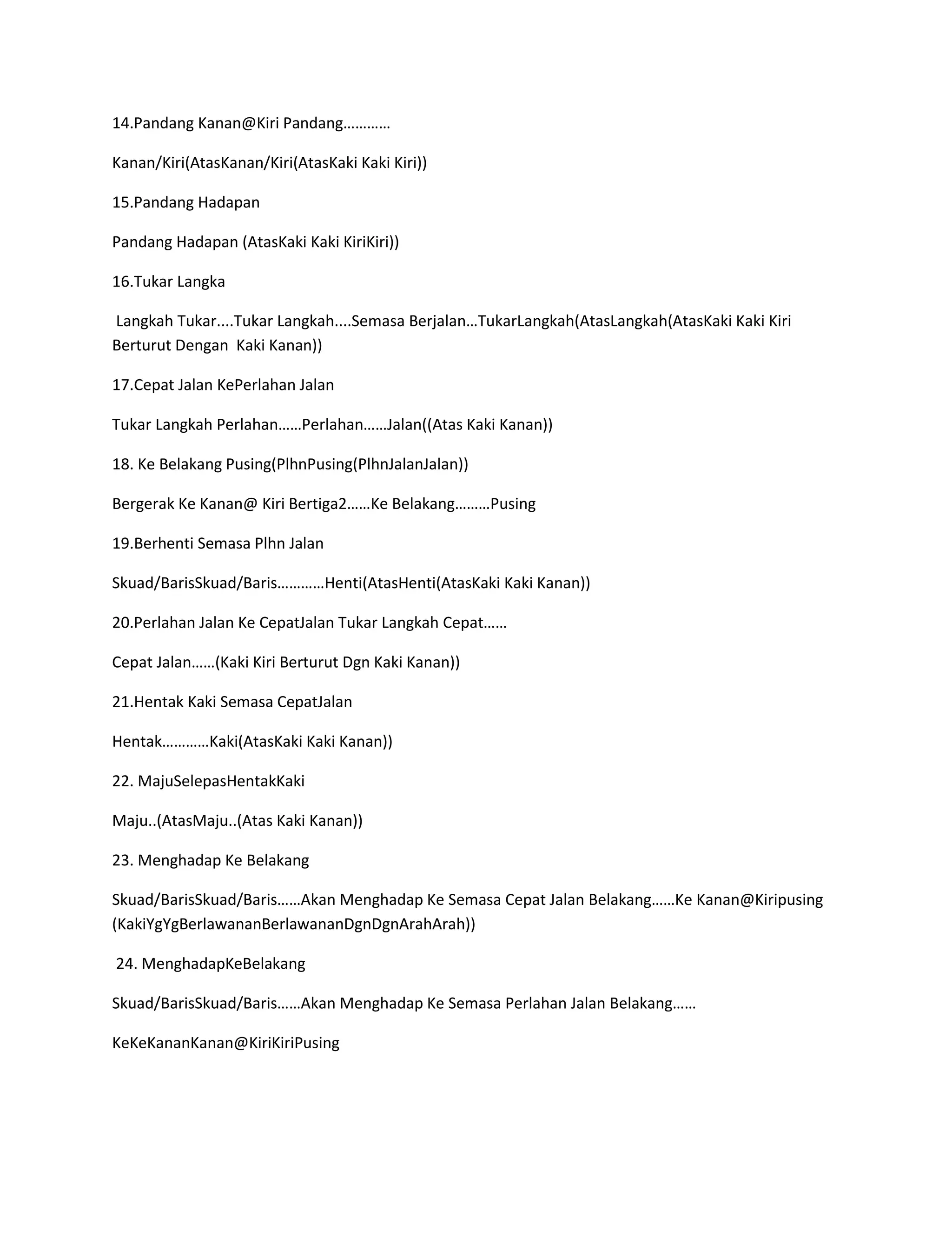 Bahasa hukuman kawad | DOCX