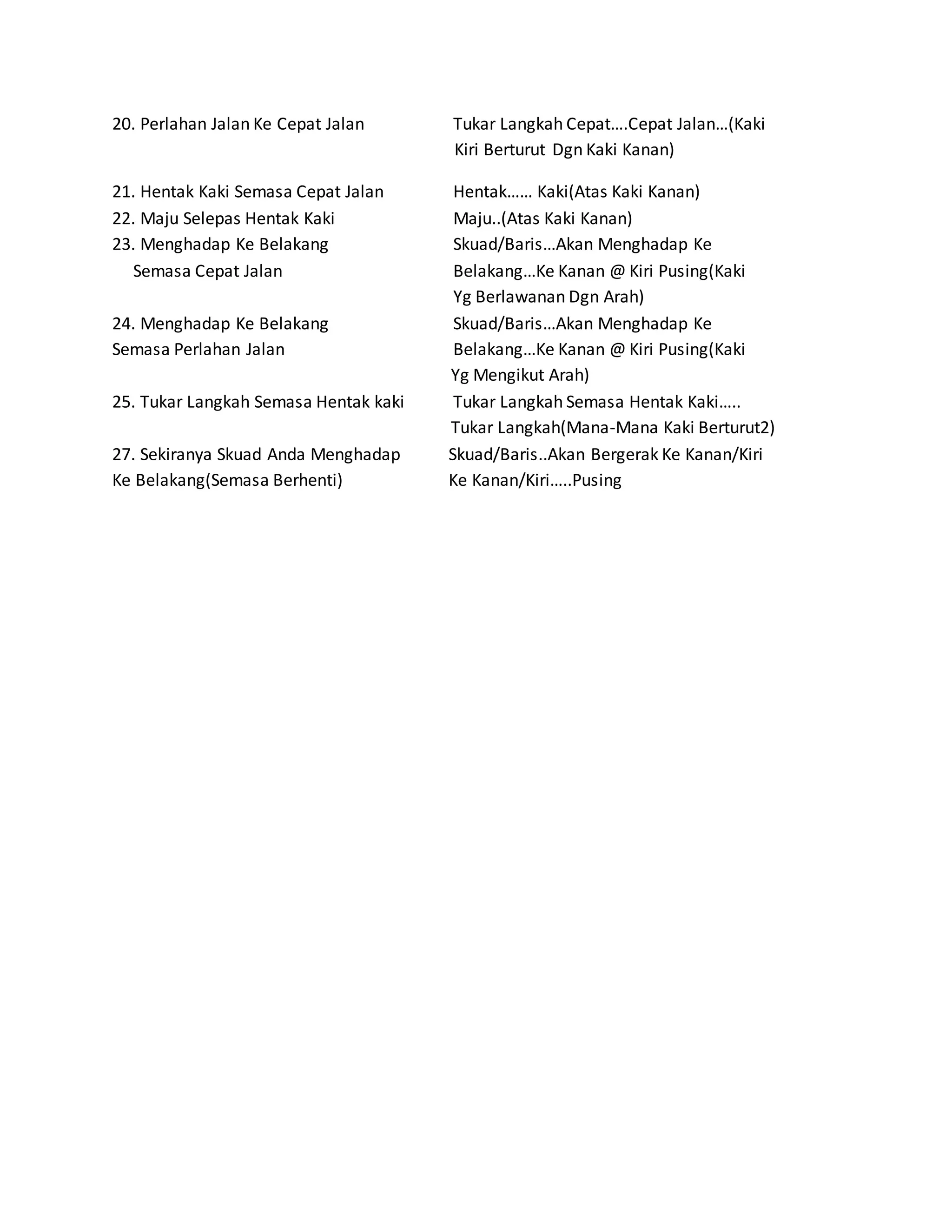 Bahasa hukuman kawad | DOCX