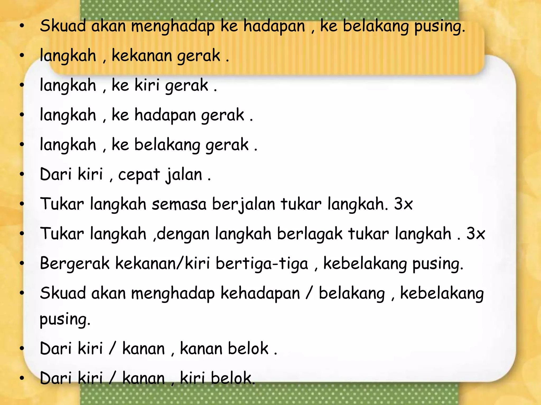 Bahasa hukuman kawad kaki pbsmm | PPTX