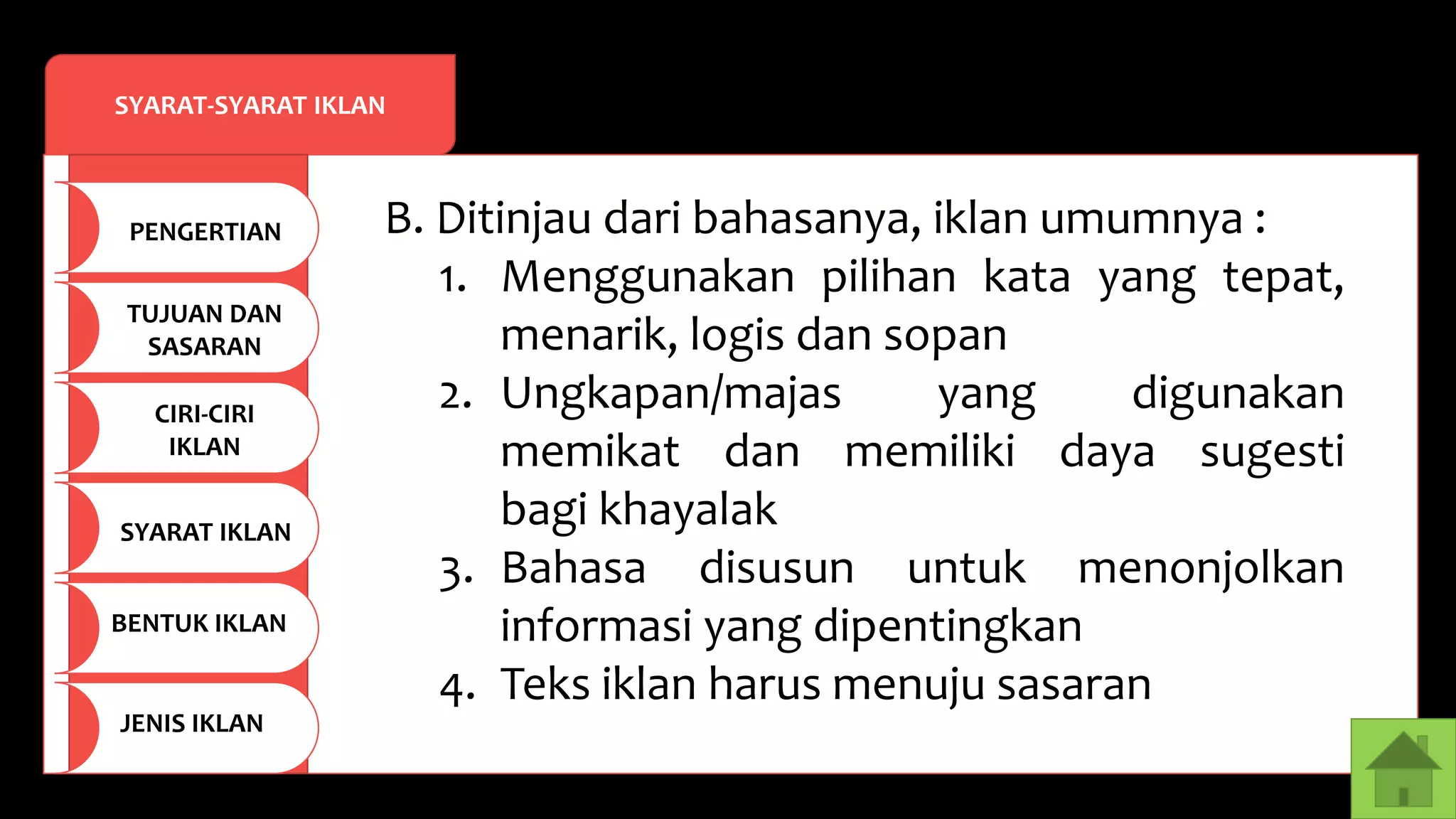Presentasi Bahasa indonesia (iklan) | PPTX
