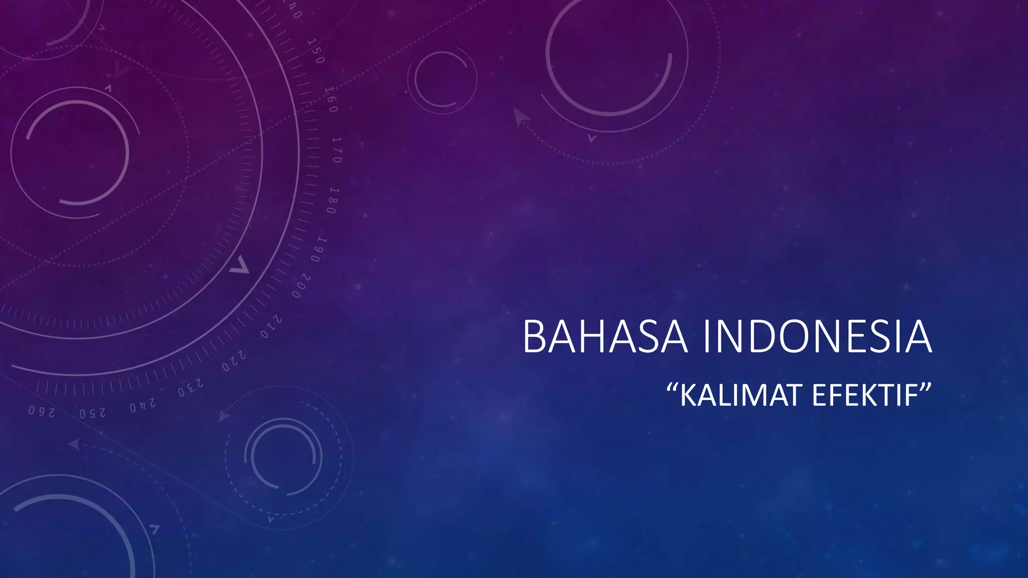 Kalimat efektif | PPTX