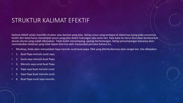 Kalimat efektif | PPT