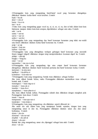 Bahasa indonesia | DOCX