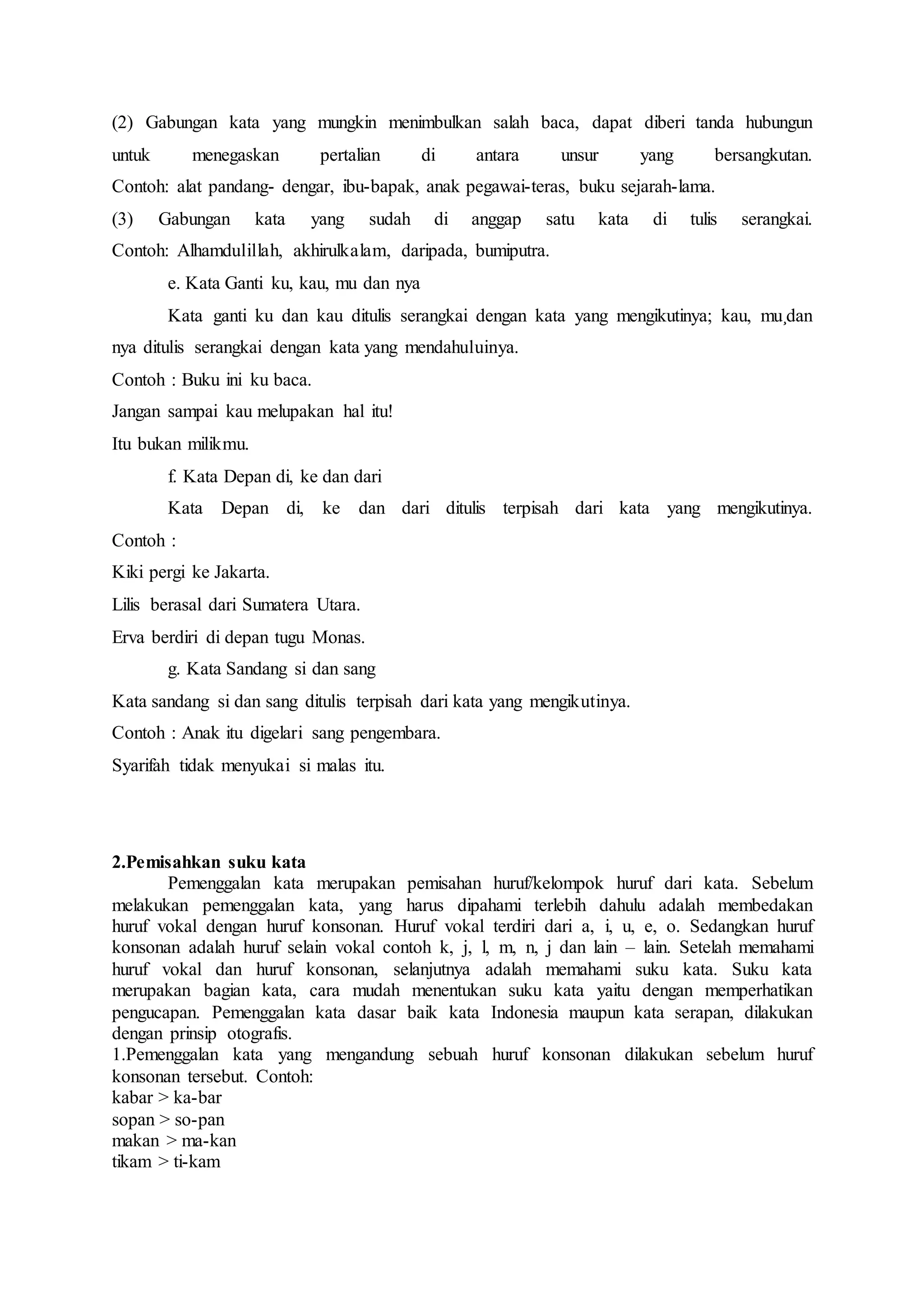 Bahasa indonesia | DOCX