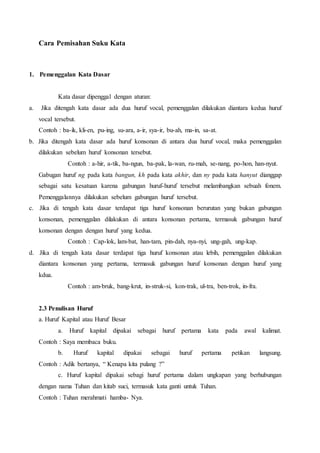 Bahasa indonesia | DOCX