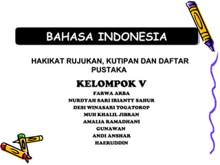 Bahasa indonesia Febrianti | PPT